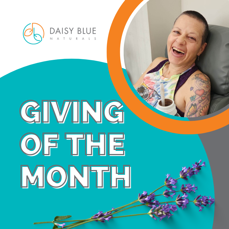 Giving of the Month for February - Tina Anderson - Daisy Blue Naturals